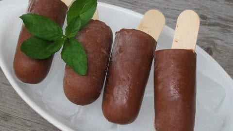 Dairy-Free Chocolate Peppermint Popsicles - Real Food RN