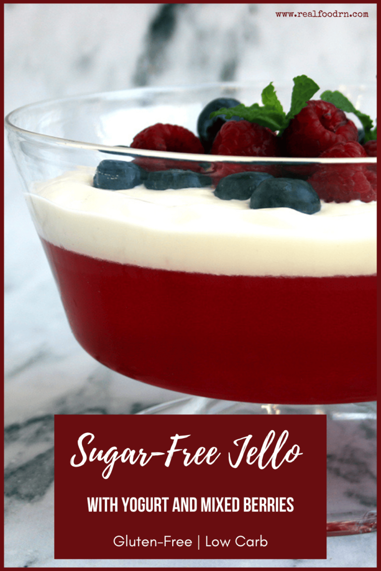 Sugar-Free Jello with Yogurt and Mixed Berries - Real Food RN