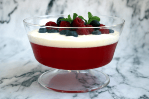 Sugar-Free Jello with Yogurt and Mixed Berries - Real Food RN